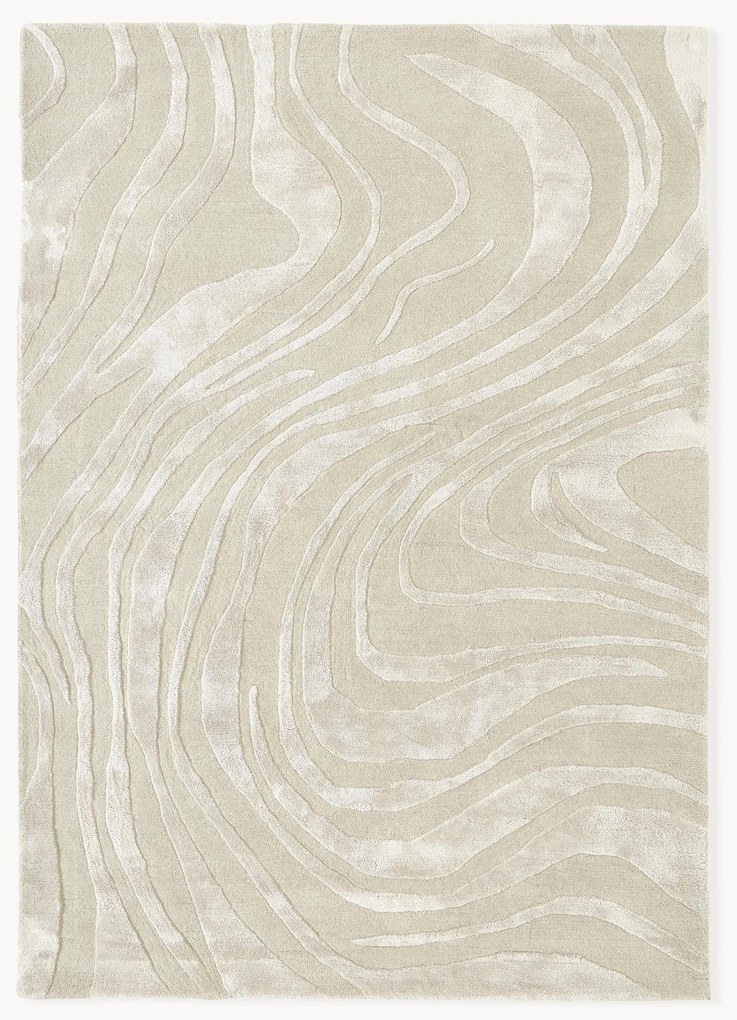 Ručně všívaný koberec's krátkým vlasem a strukturovaným povrchem Winola