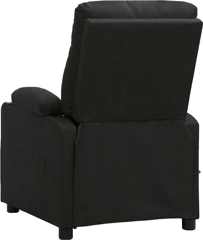 Elektrické masážní křeslo černé textil 3098853