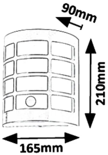 Rabalux 8800 - Venkovní nástěnné svítidlo SEVILLA 1xE27/11W/230V IP44