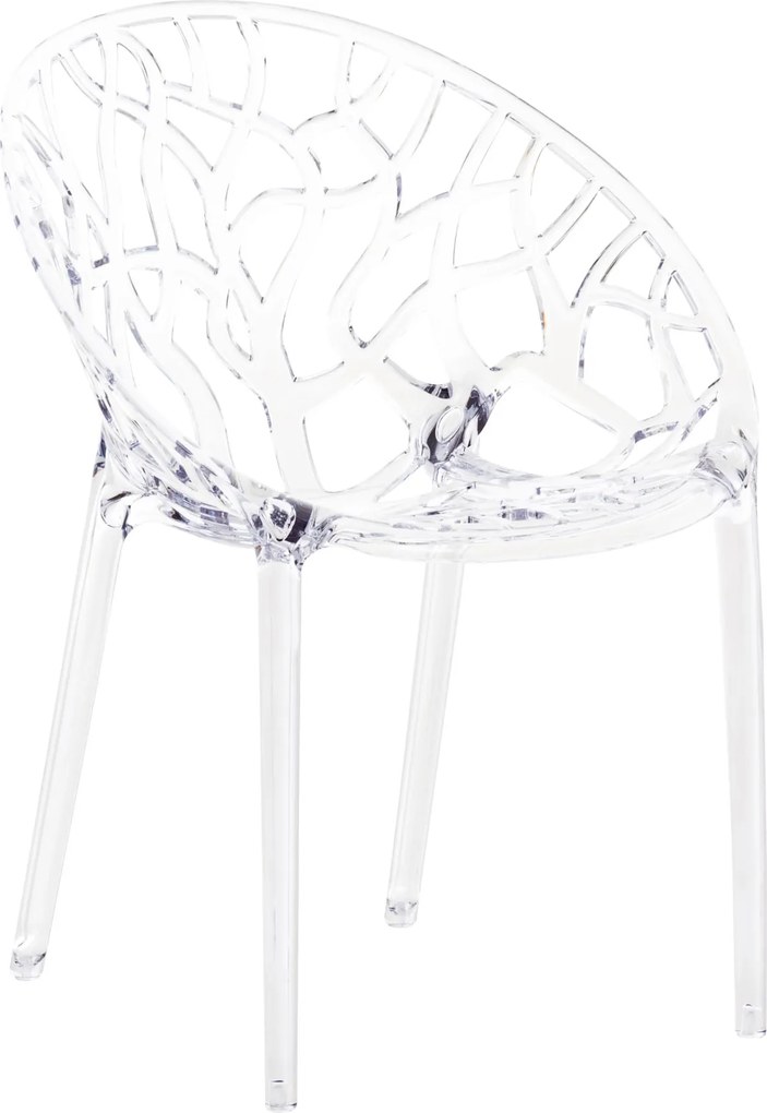 Stohovatelná židle CRYSTAL – transparentní