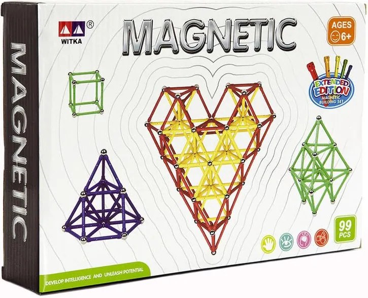 Magnetická stavebnice 99 ks