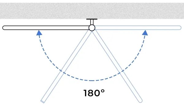 Elektrický otočný sušák na ručníky s term. FOUETTE 185W/230V 81,8 cm IP44 bílá