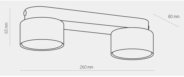 Bodové svítidlo SPACE GOLD 2xGX53/15W/230V