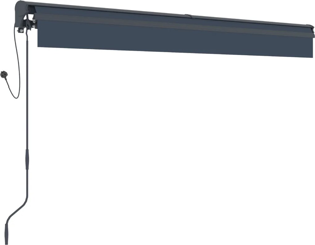 Elektrická markýza BestBerg BBSU-E350CG / 350 x 300 cm / šedá