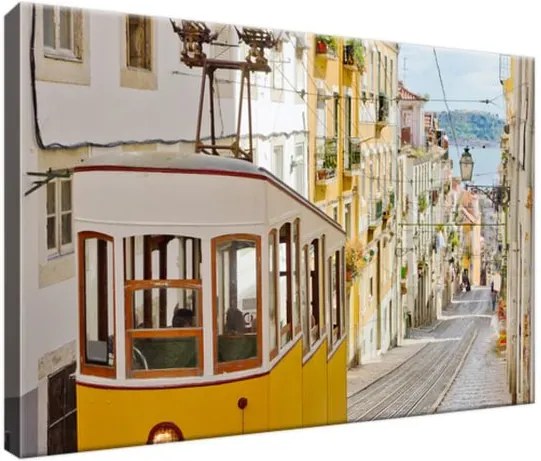 Obraz na plátně Krásná ulice v Lisabonu Portugalsko 30x20cm 2036A_1T