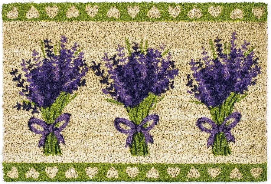 BO-MA Trading Kokosová rohožka Levandule, 40 x 60 cm