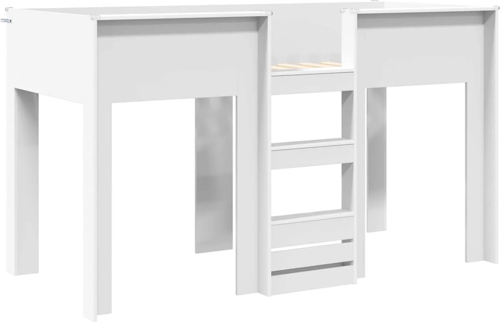 Patrová postel pro děti Bílá 75 x 190 cm Kompozitní dřevo 3410467