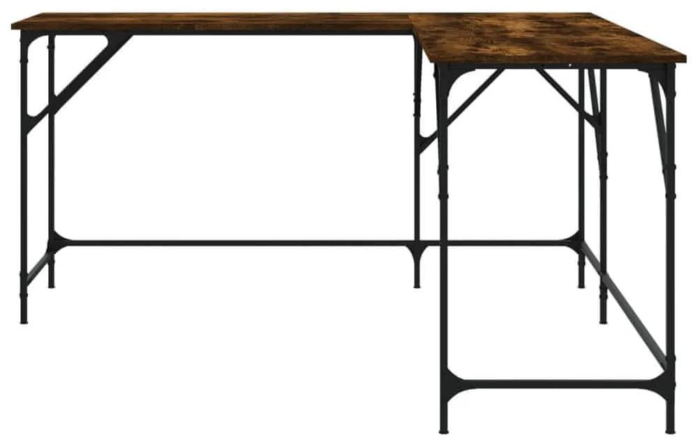 Petromila Psací stůl kouřový dub 149 x 149 x 75 cm kompozitní dřevo