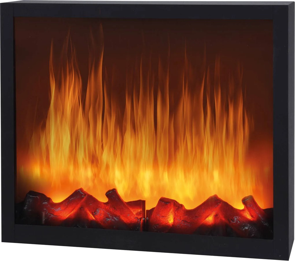 Elektrický krb LED vánoční dekorace 41 x 25 cm