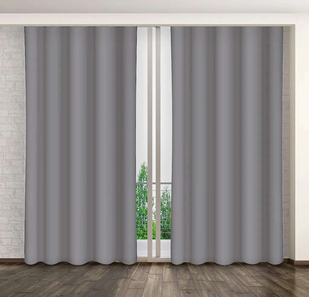 Dekorační závěs 10 tmavě šedá 160x250 cm MyBestHome