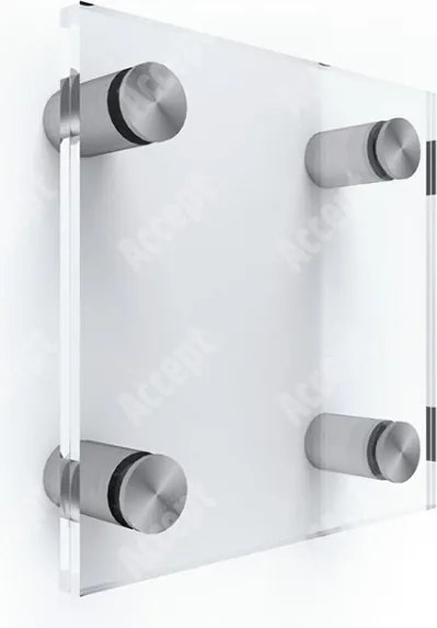 ACCEPT Dveřní tabulka Clear CL4 - rozměr 100 x 100 mm