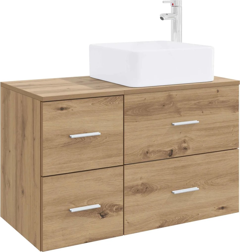 Sada koupelnového nábytku 2 ks Dub artisan Kompozitní dřevo 3403967