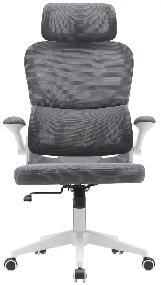 Ergonomická kancelářská židle KAIRO - šedá síťovina