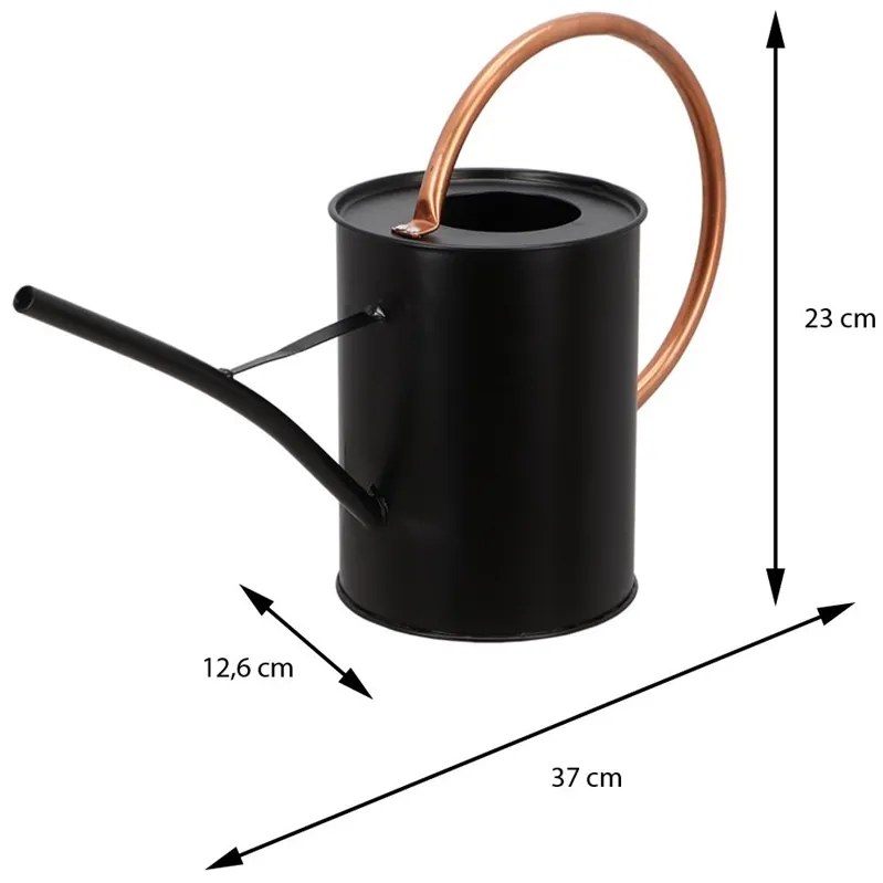Konev na zalévání Black, 1,65 l, černá