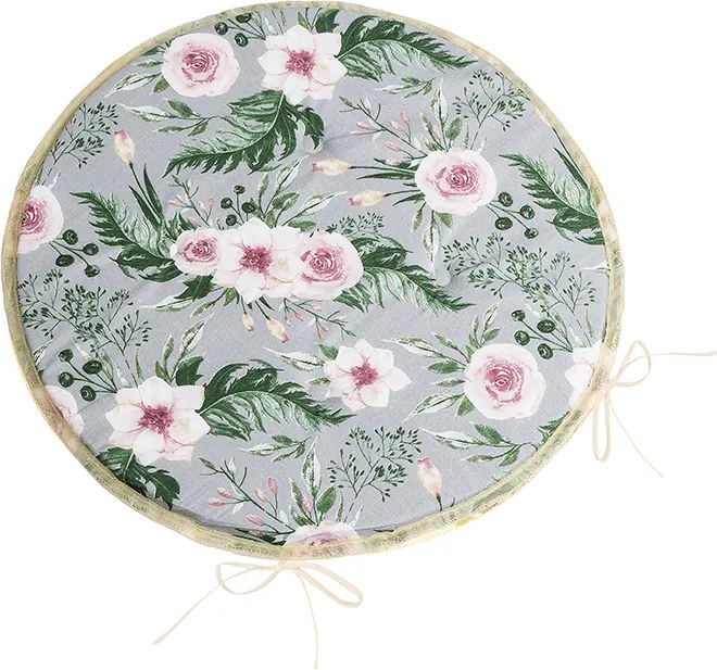 Bellatex Sedák Adéla kulatý hladký Růžová,Šedá,Zelená 40 cm, (průměr)