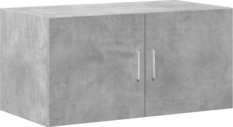 Úložná skříňka betonově šedá 80x42,5x225 cm kompozitní dřevo 3281353