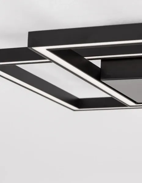 LED stropní svítidlo Bilbao 46 černé