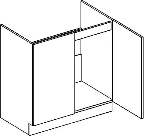 D80ZL dolní skříňka pod dřez GOBI