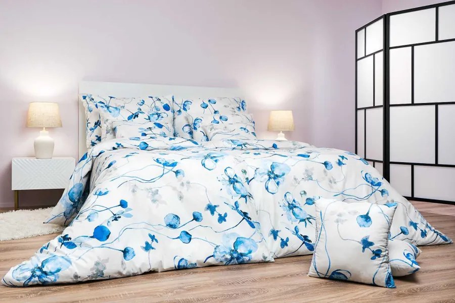 DADKA Povlečení bavlna Bloom elegance banán 240x220, 2x70x90 cm