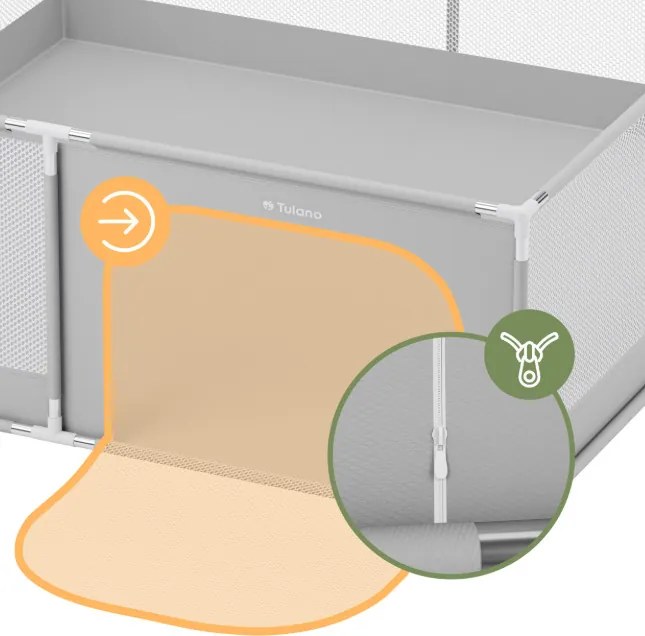 Dětská ohrádka Cozy 28 šedá