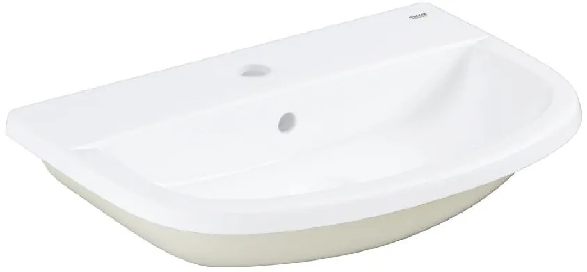 Grohe Bau Ceramic - Umyvadlo nábytkové 56x40 cm, s přepadem, otvor pro baterii, alpská bílá 39422000