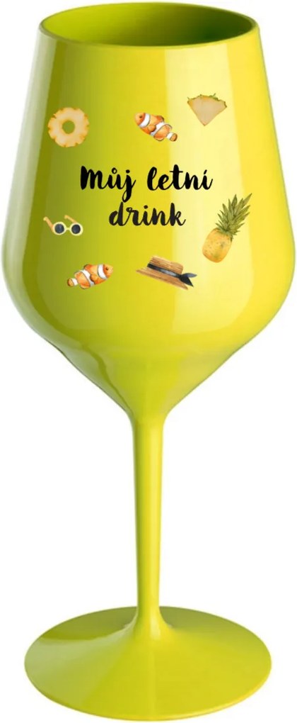 Personalizovaná nerozbitná sklenice s letním mixem