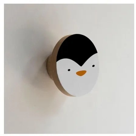 Dřevěný věšák ve tvaru zvířete Little Nice Things Penguin