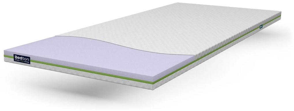 Matrace BEDTON TOPPER HYBRID HARD  100x190x4 ALOE VERA nepodšitý