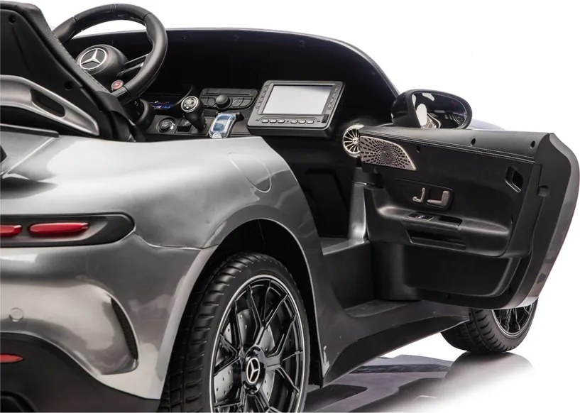 LEAN CARS Elektrické autíčko Mercedes GT63 AMG DK-GT63 24V LCD šedé lakované