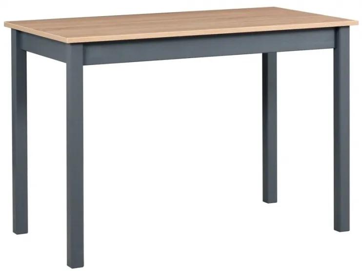 Drewmix jídelní sestava DX 22 odstín dřeva (židle + nohy stolu) bílá, odstín lamina (deska stolu) grafit, potahový materiál látka