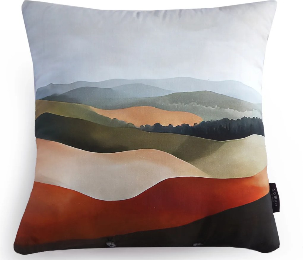 XPOSE® Set povlaků na polštář PANORAMA (digitální tisk) 43x43 cm - set 4ks