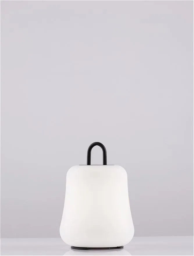 NV 9002877 Venkovní stolní lampa JIGRA černý hliník a akryl LED 2W 3000K 3,7V 339st. IP54 vypínač na těle / USB kabel - NOVA LUCE