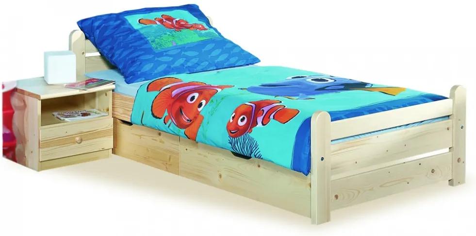 Dřevěná postel - jednolůžko 90x200 NK 19 – Nový Klasik MONTERO