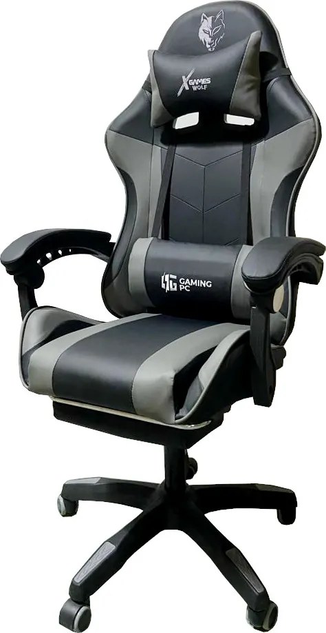 TRENDIE Herní křeslo šedé