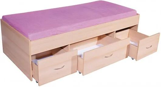 Zvýšená dětská postel s úložným prostorem 90x200 BETA LERMO