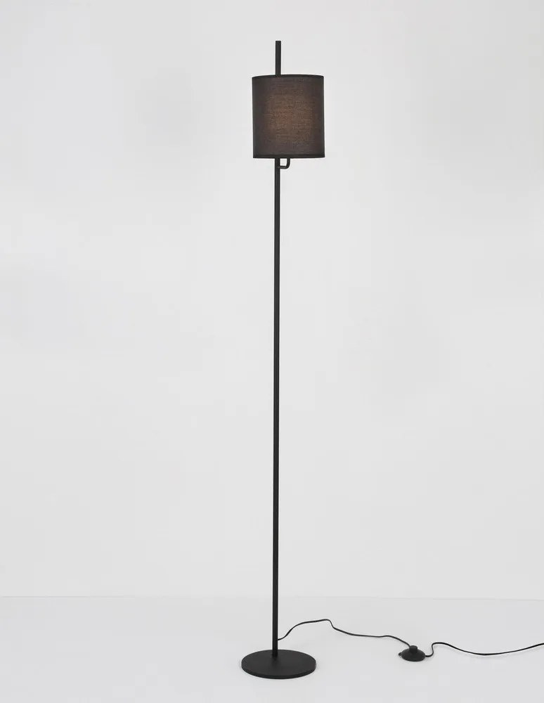 Černá kovová stojací lampa (výška 176 cm) Yama – Nova Luce