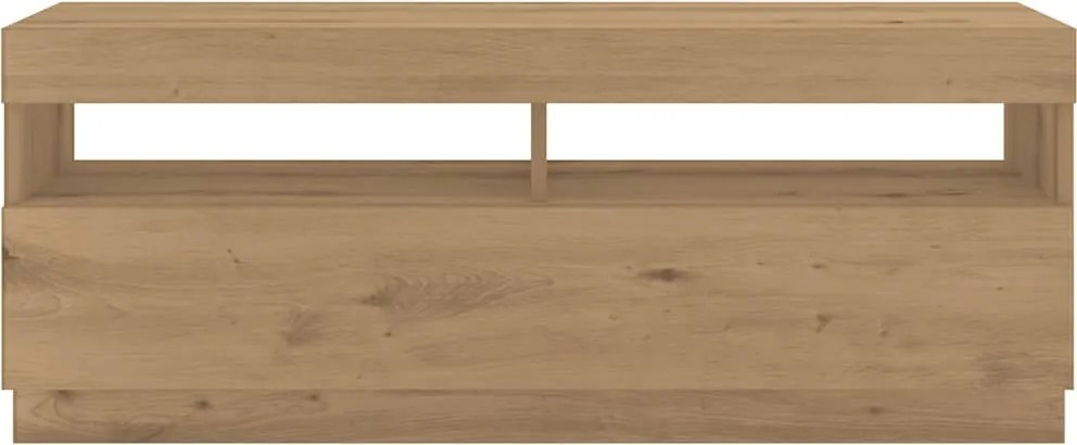 TV stolek s LED dub artisan 300x35x40 cm kompozitní dřevo 3329170