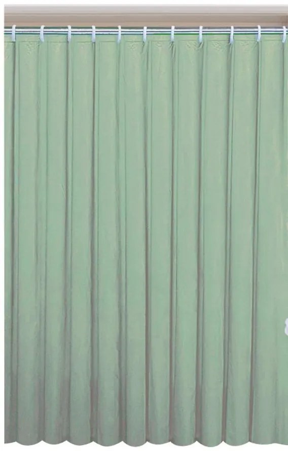 Aqualine Závěs 180x180cm, 100% polyester, jednobarevný zelený
