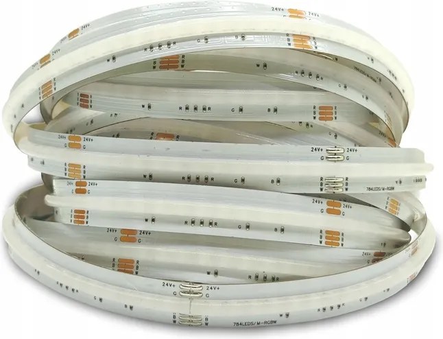 Led pásek Cob 784 diodová světelná linka Rgbw Cw studená 24V <19W/m 5mb