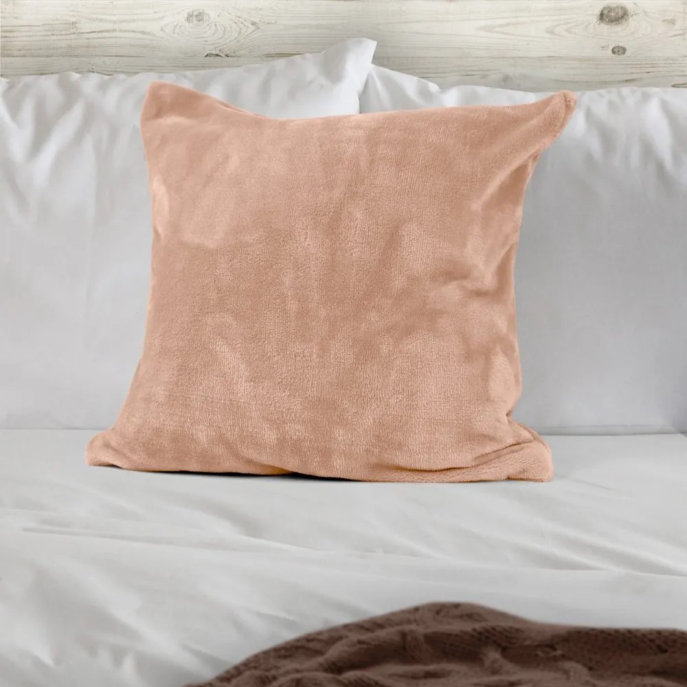 Polášek Povlak na polštářek z mikroplyše - Světle šedá | 70 x 90 cm