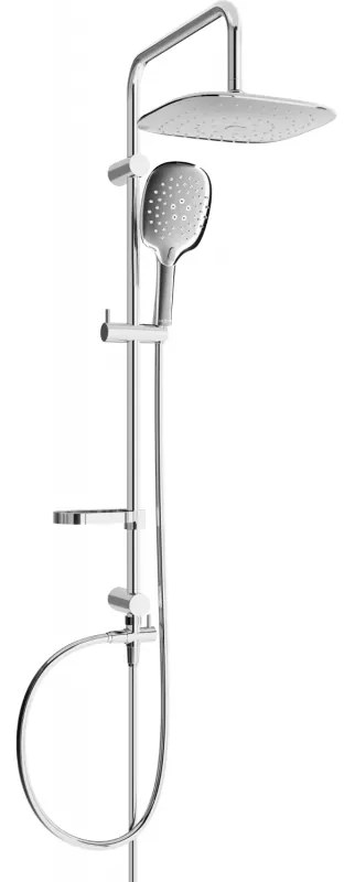Mexen sprchový set X22 s horní hlavicí 26x24cm, chromová, 798222291-00