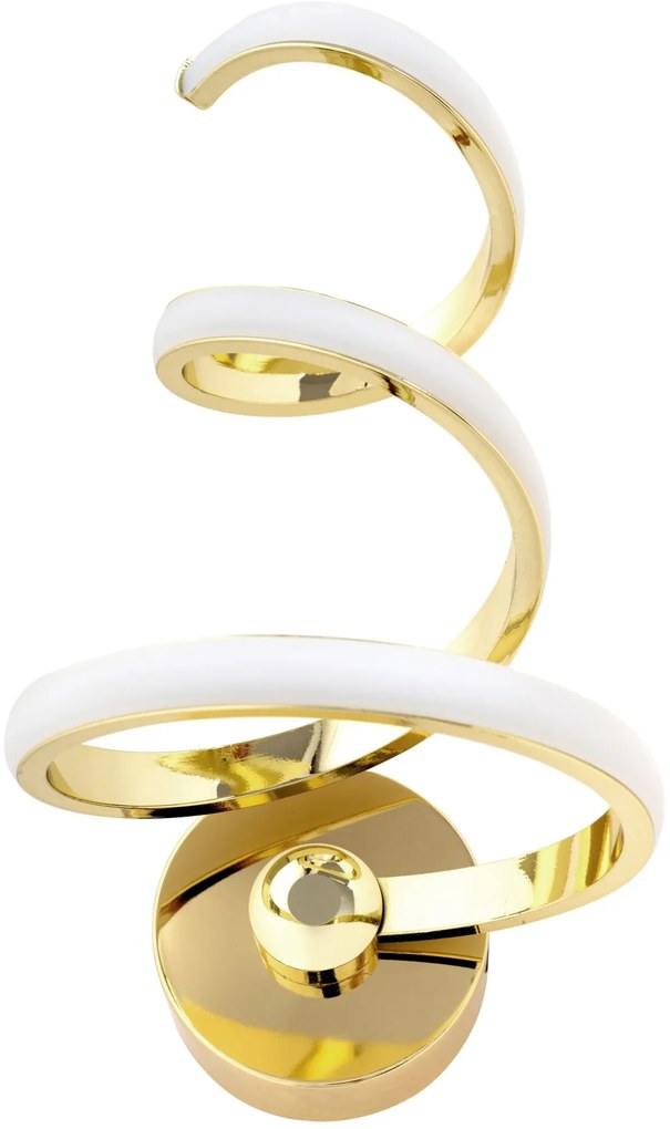 Toolight - LED nástěnná lampa SPRING UP APP830-W, zlatá, OSW-09182
