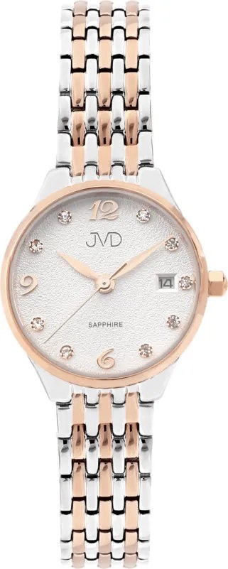 Dámské luxusní náramkové designové hodinky JVD JG1015.4 se safírovým sklem