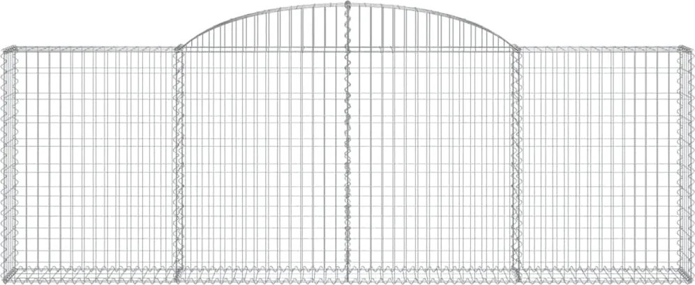 Klenuté gabionové koše 30ks 300x30x100/120cm pozinkované železo 3146537