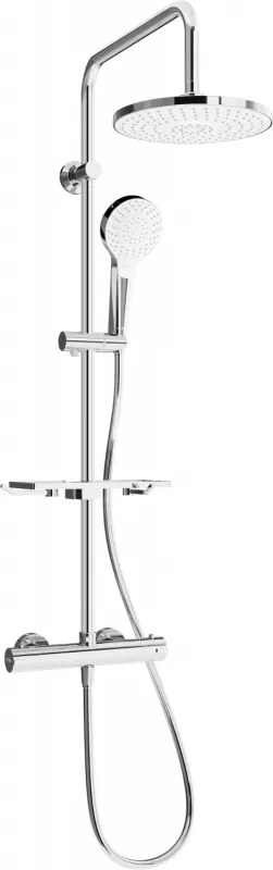 Mexen KT05 sprchový set s termostatickou baterií Kai, chromová-bílá, 771500593-00