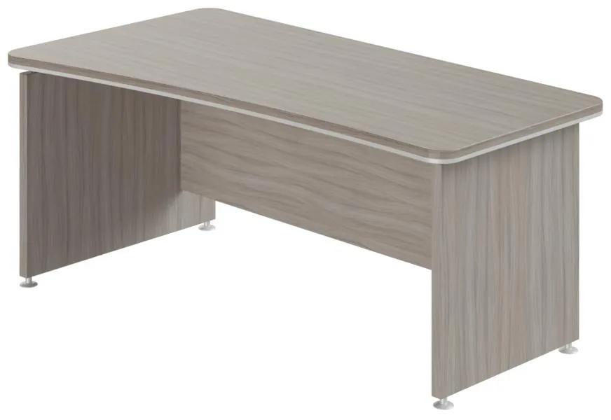 Lenza Rohový kancelářský psací stůl WELS, 2000 x 1000 mm, levý, dub šedý