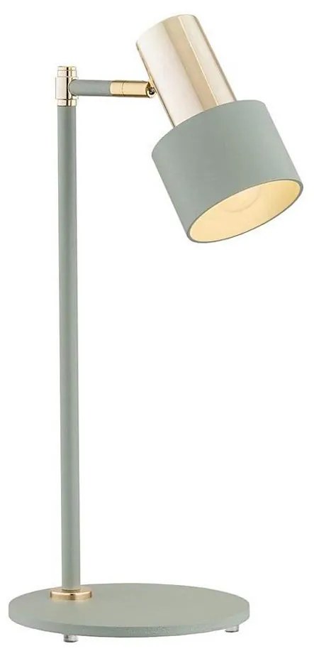 Argon 4276 - Stolní lampa DORIA 1xE27/15W/230V zelená/mosaz