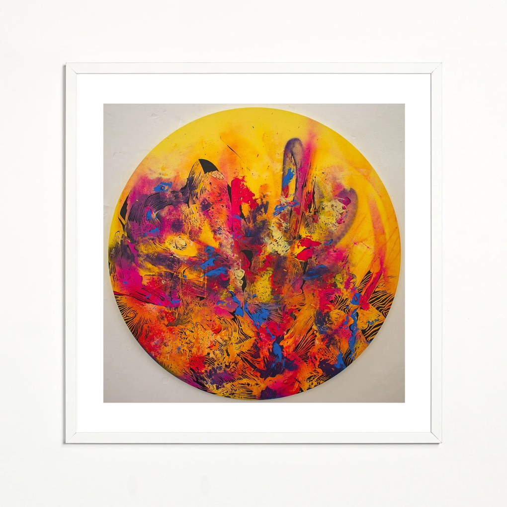 Dosy Doss | Počátek Rám: Bílý, Velikost: 40 x 40 cm