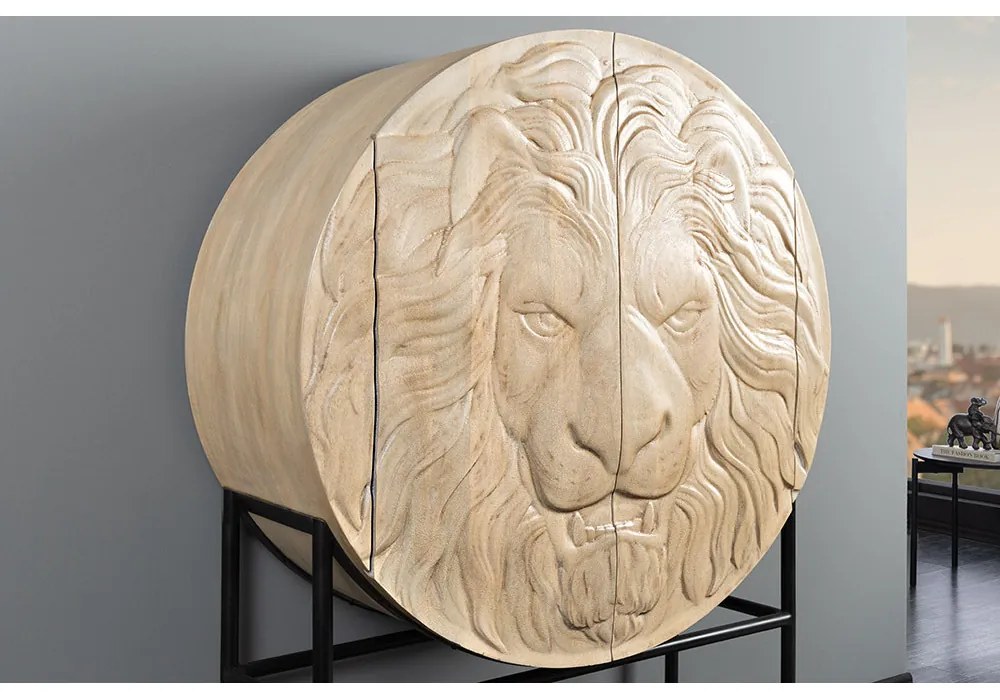 Massive home | Vysoká komoda Lion 160cm masiv mango