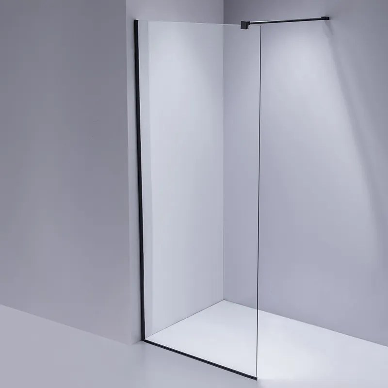 BPS-koupelny Sprchová zástěna Walk-in HYD-WI07 90 černá - bez vaničky